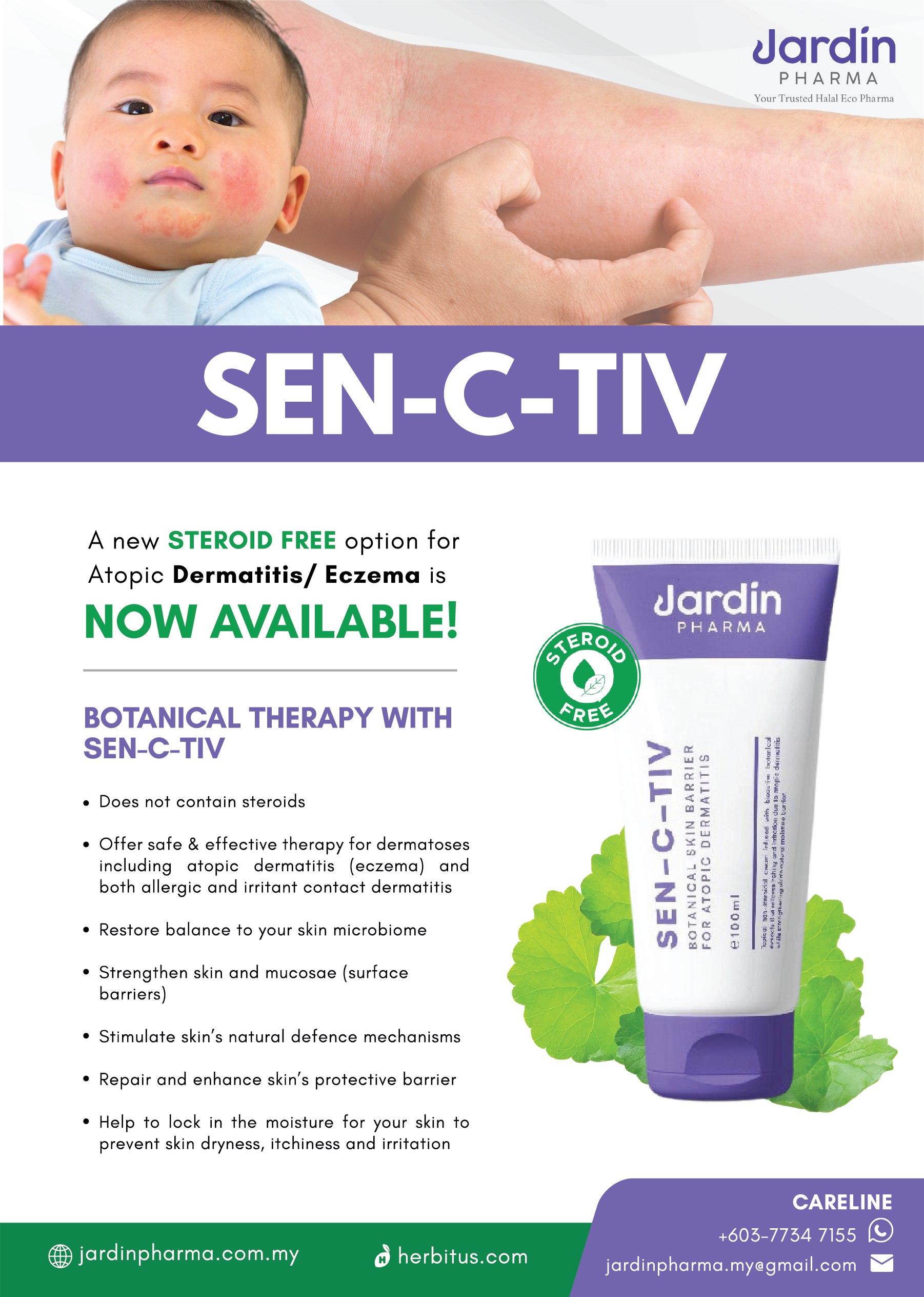Herbitus | SEN-C-TIV Botanical Skin Barrier Therapy